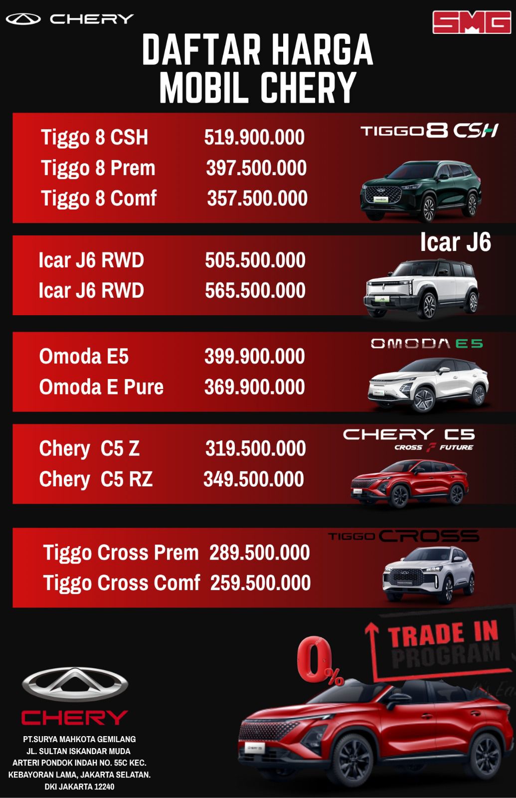CHERY JAKARTA – DEALER CHERY JAKARTA